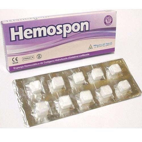 Esponja hemostática, blister x 10u. HEMOSPON – Austral Dental
